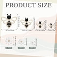 12 Pieces Wooden Bee Decor Farmhouse Honey Bee Daisy Wall Art Hanging ...