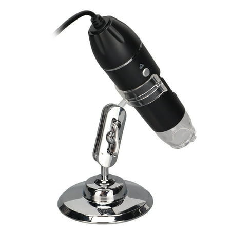 8 LED Digital Microscope, 15-40mm/0.6-1.6in CMOS Image Sensor 50x-1600x ...