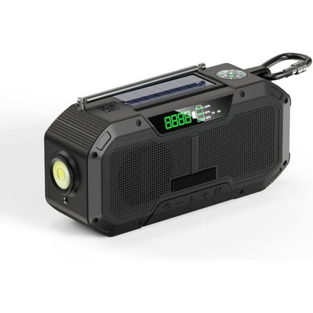 Portable Wind Up Radio with Am/Fm, Ipx5 Waterproof Weather Radio Hand ...