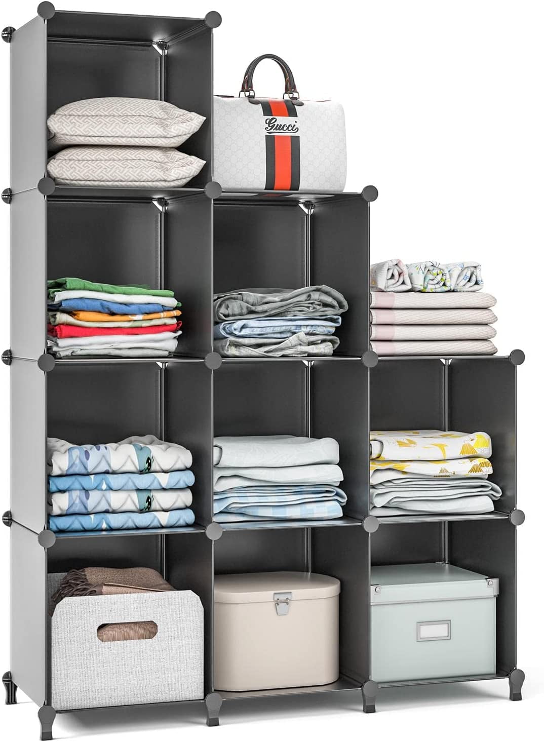 ZXNYH Cube Storage Organizer, 16 Cube Bookshelves Cubby Shelving Office ...