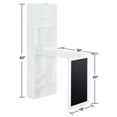 Utopia Alley Fold Down Desk, Compact Wall-Mount with Chalkboard ...