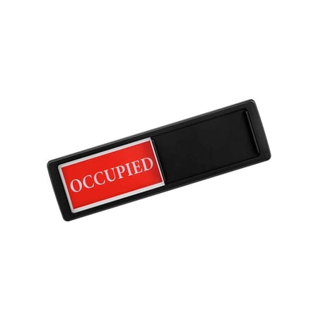Adhesive Office Door Slider Sign Indicator Occupied Black - Walmart.ca