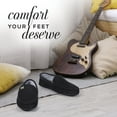 Roxoni Mens Slippers, Suede Moccasin Slipper with Memory Foam Black ...