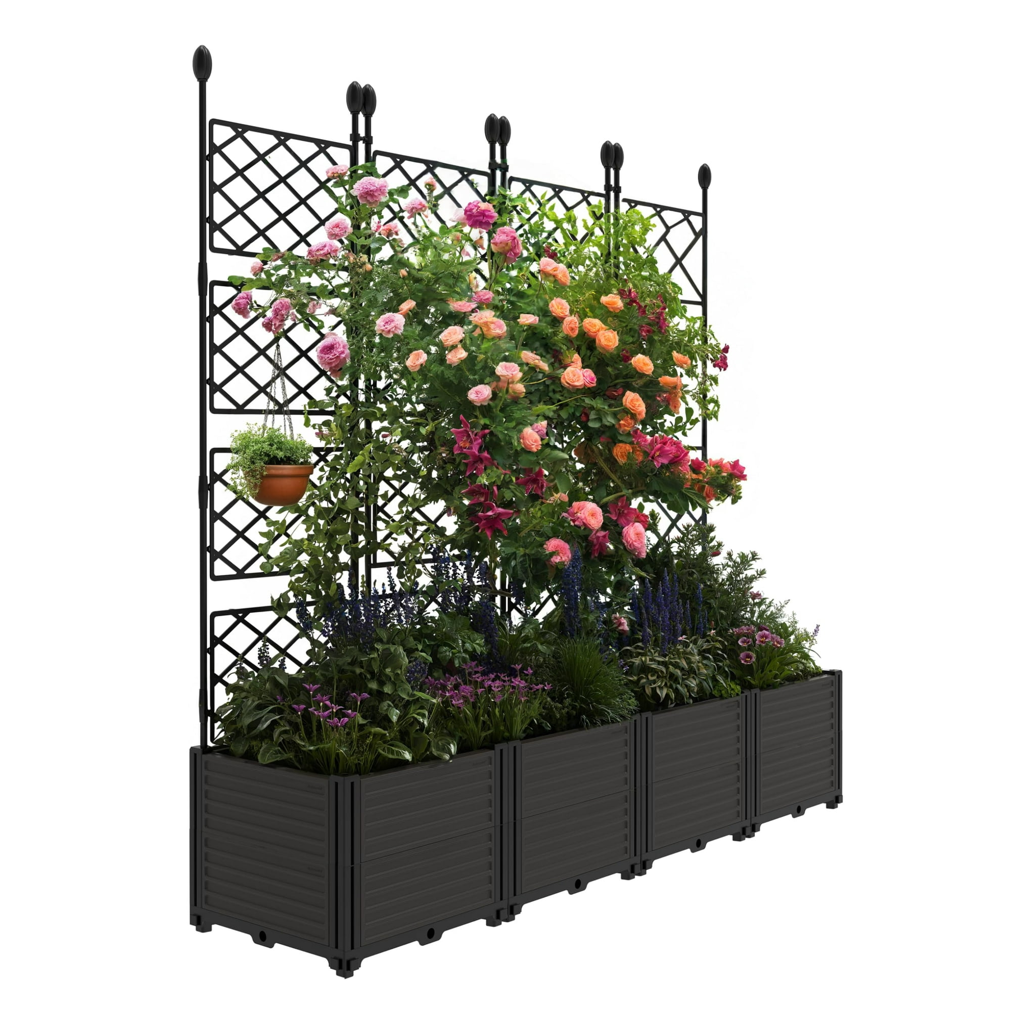 Click here for Garvee 4 Pcs Raised Garden Bed With Trellis  Plant... prices