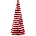 Northlight 0.8 FT Red and White Candy Cane Swirled Christmas Cone Tree ...