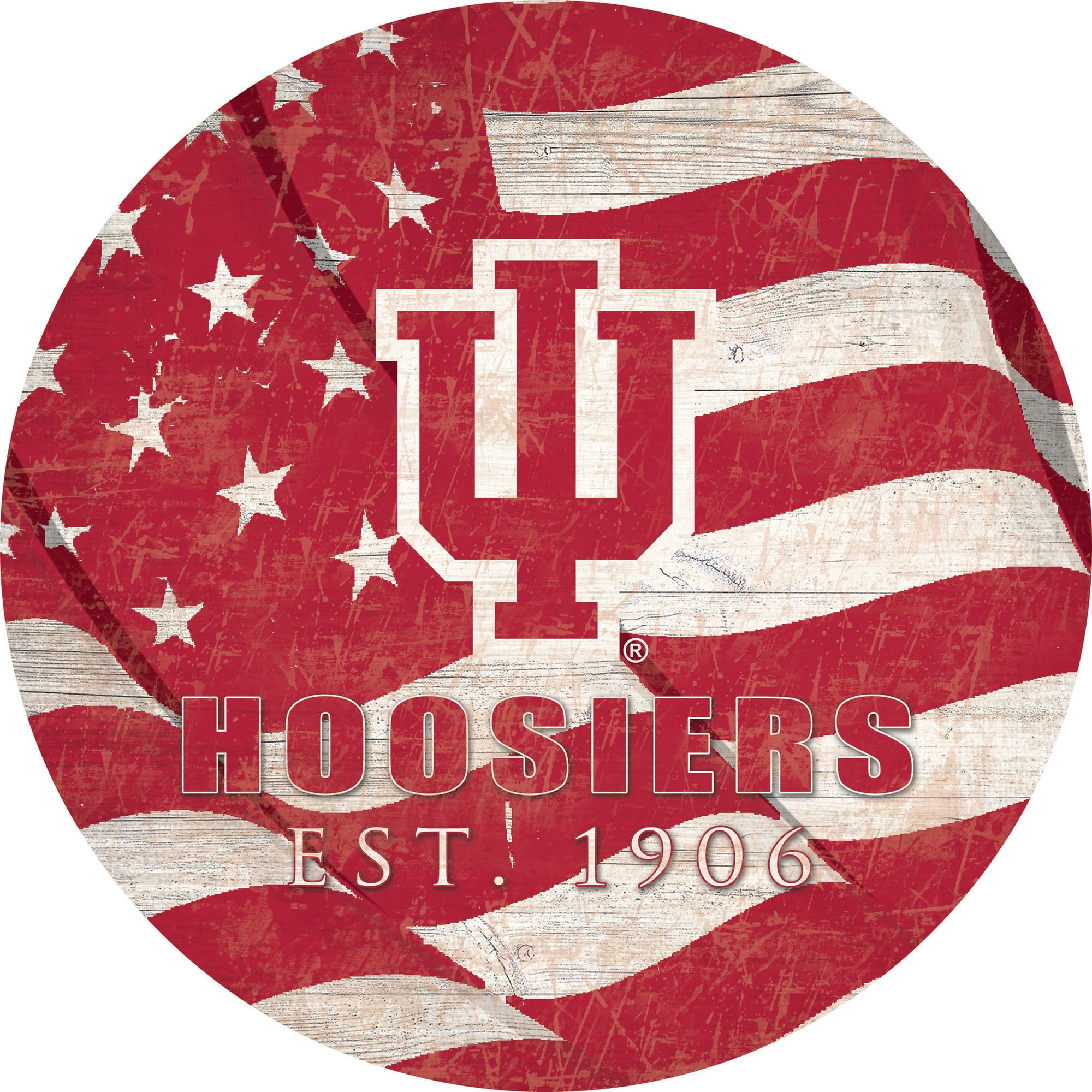 Indiana Hoosiers 12" Team Color Flag Sign - Walmart.com