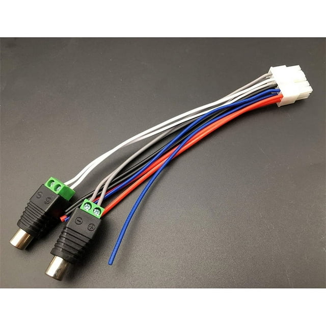 Furulu 10 Pin Power Input Wire Harness With RCA Connector For Dual ...