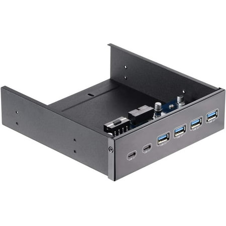 5.25" Front Bay USB HUB 2-Port USB 3.1 & 4-Port USB 3.0 High Speed ...