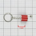 DNA Motoring KEYC-T13-RD 3D Miniature Gear Stick Style Keychain (Red ...