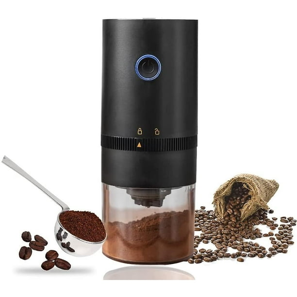 Small Burr Coffee Grinder Electric Portable Mini Automatic Conical Burr ...
