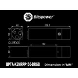 Bitspower Hercules 150mm Reservoir Combo Digital RGB - Walmart.com