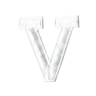 Alphabet Letter - P - Color Red - 2" Block Style - Iron On Embroidered ...