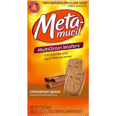 Metamucil Fiber Supplement Wafers, 24 ct, 9.3oz (Choose your Flavor ...