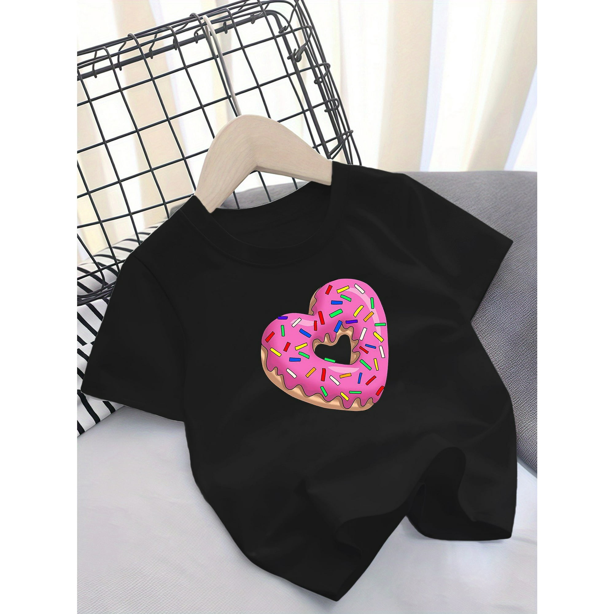 Click here for Generic Comfy Cotton Blend Girls T-Shirt With Colo... prices