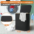 Generic 150L Large Laundry Hamper with Lid and Bamboo Handles, Laundry ...