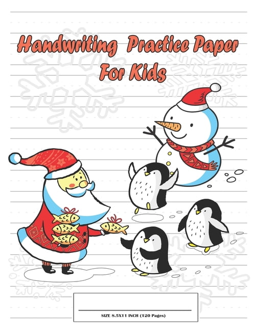 Handwriting Practice Paper for Kids: Writing Paper Book For Age 6-8 ...