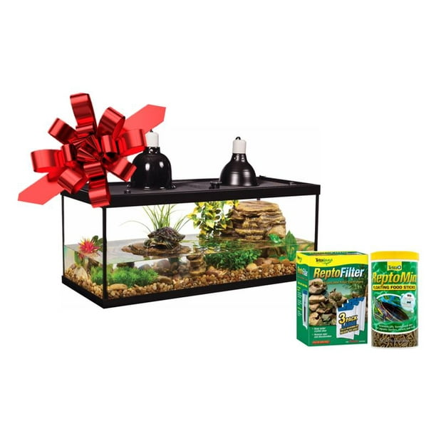 Tetra Tetrafauna 20-Gallon Deluxe Aquatic Glass Turtle Tank, 52% OFF