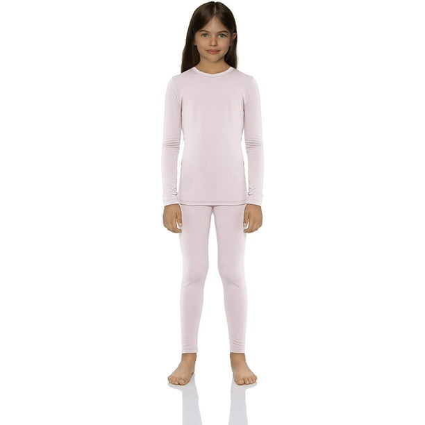 Thermal nderwear for Girls Thermals Kids Base Layer Long John Set ...