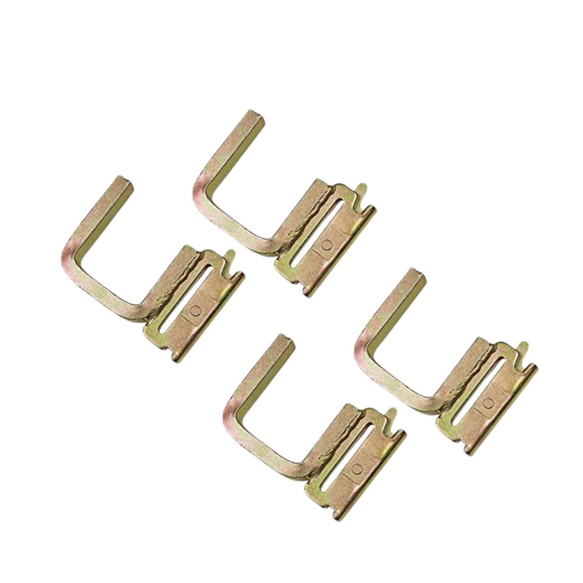 DC Cargo Mall 4 E-Track Hooks, Heavy-Duty - 2 Inch Square J-Hook Tie ...