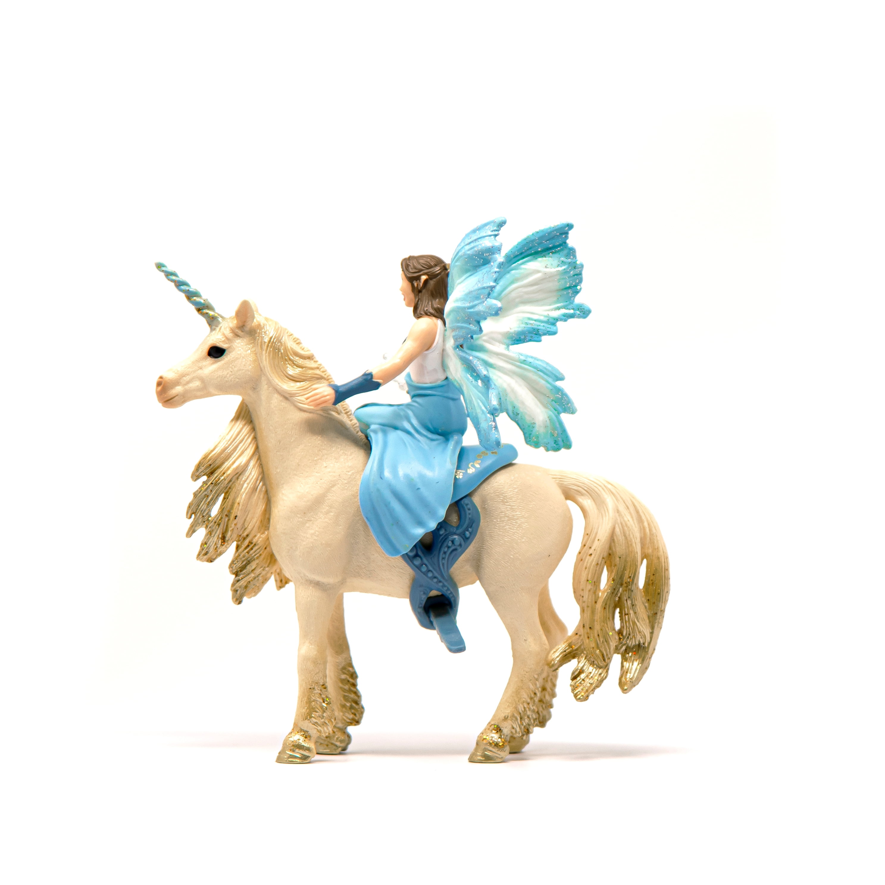 Buy Schleich Bayala Fairy Princess Eyela Riding on Golden Unicorn ...