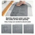 Fyearfly 16"x 24" Super Absorbent Anti-Slip Bathroom Floor Mats, Quick ...