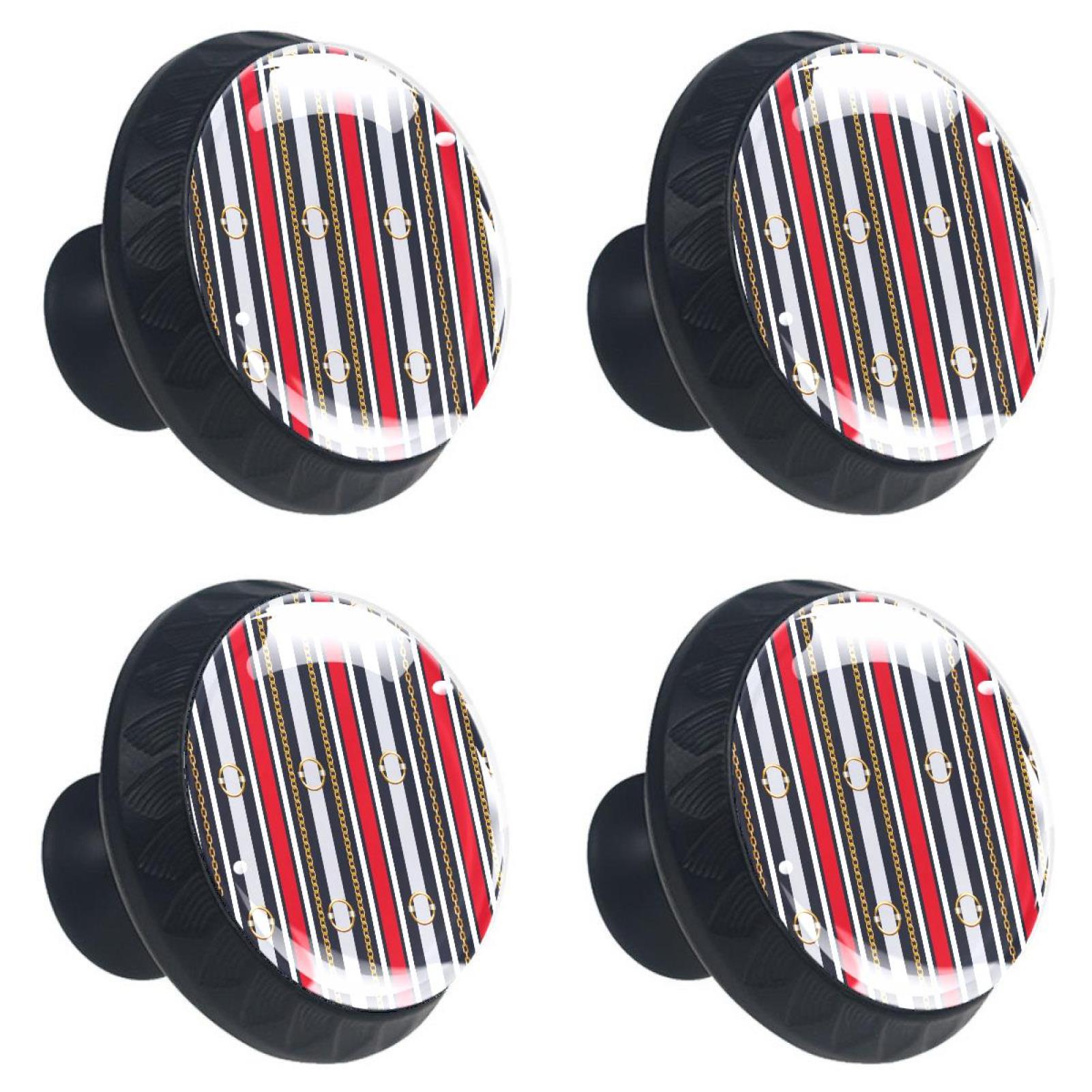 4 Pcs Belts Chain Stripe Knobs for Kitchen Cabinet Cupboard Dresser Bookcase Drawer Pulls ...