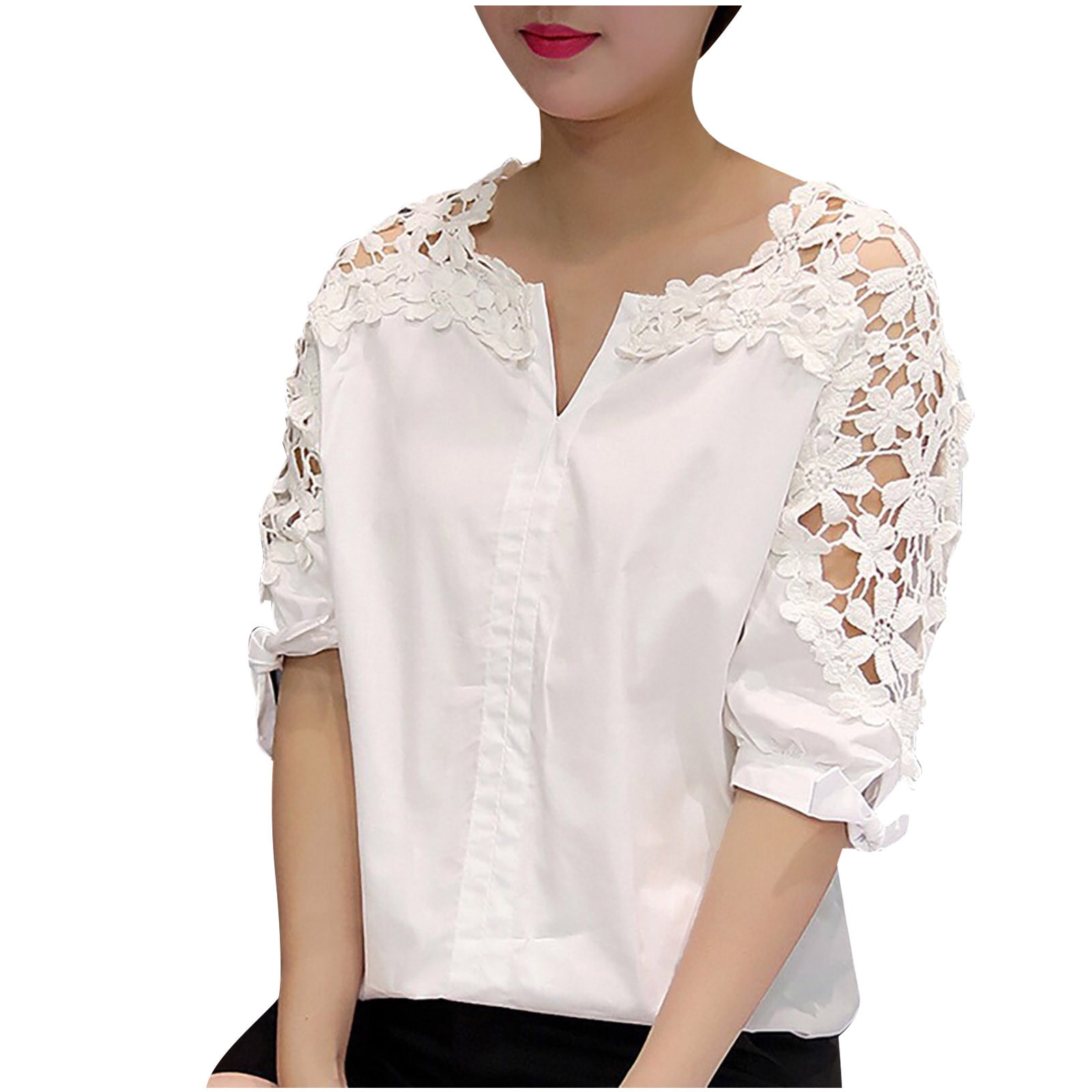 Click here for Yuyuzo Blouses For Women Dressy Casual Crochet Lac... prices