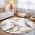 3ft Area Rug,Spring Cherry Blossoms Gradient Washable Large Rugs Soft ...