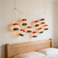 July 4Th Solar Lantern String Lights 3.8M 10Led Red White Blue Three ...