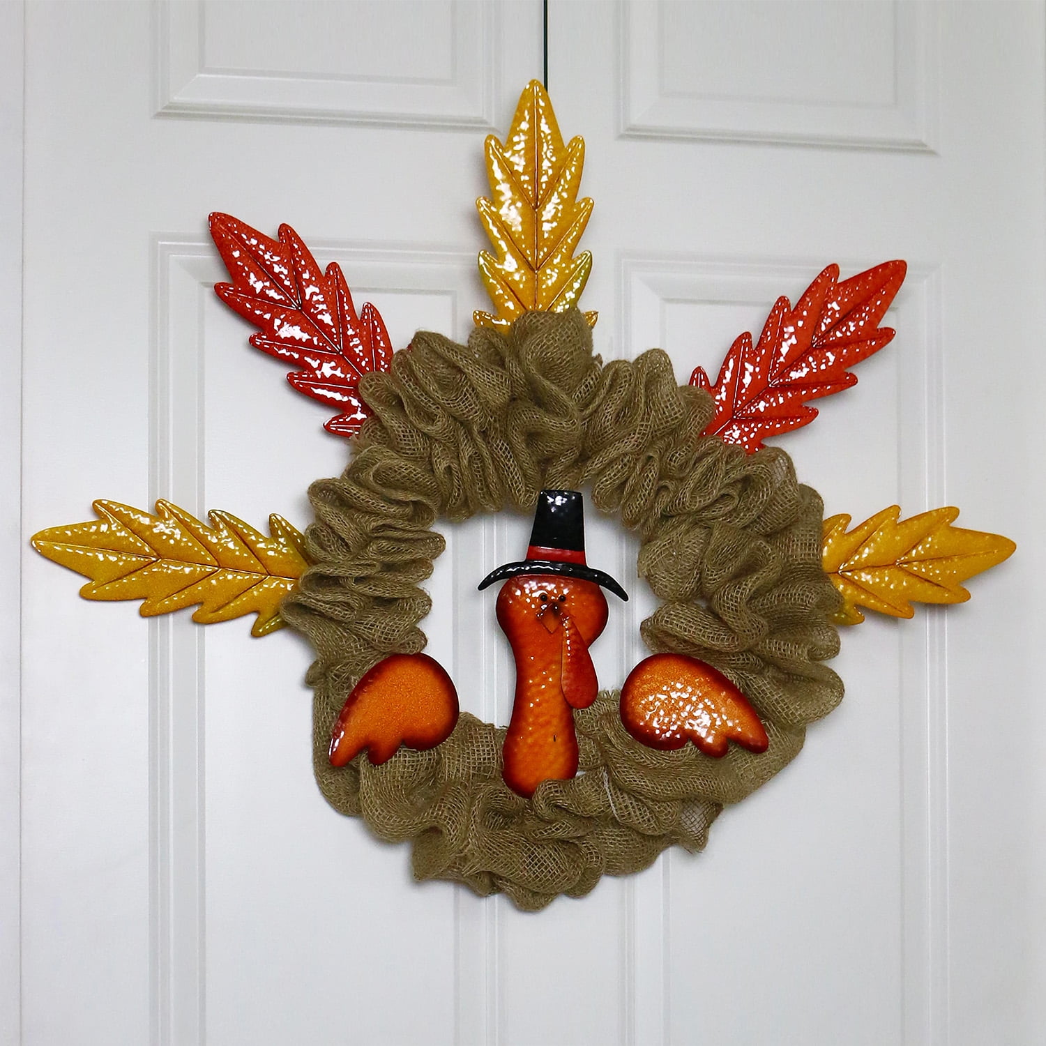 Alpine Corporation Metal Turkey Pumpkin Decorating Craft Kit, Red ...