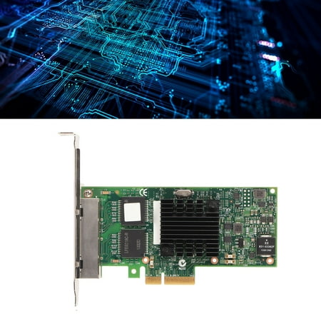 PCIe Ethernet Card, 4 RJ45 Ports 10 100 1000Mbps PCI E 2.1 X4 PCIe ...