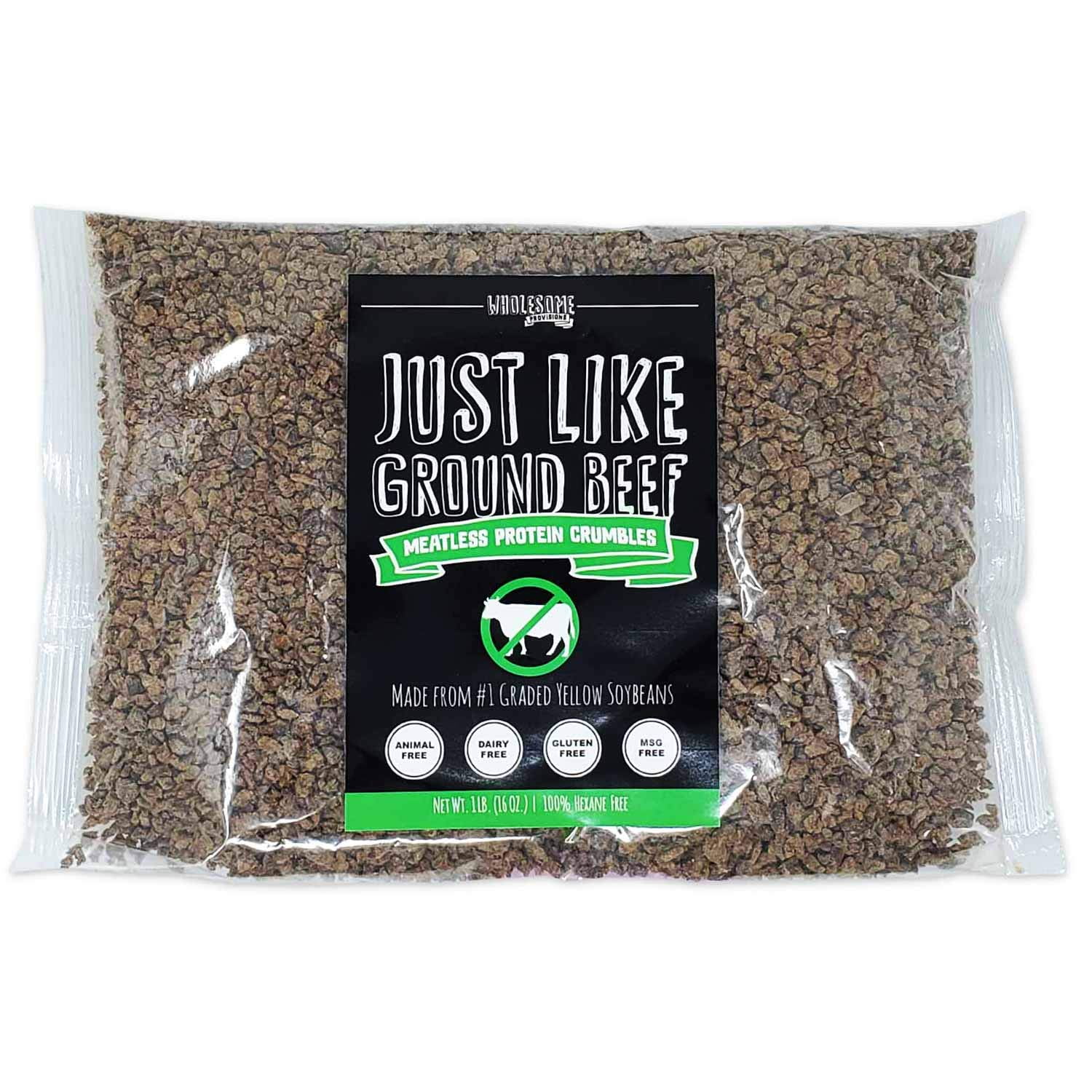 Meatless Ground Meat, Vegan Meat Substitute, Plant-Based, 100% Hexane ...