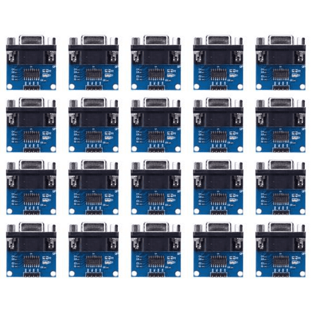 Placa intermitente MAX3232 RS232 a TTL MAX232 módulo serie 3 V-5 5 V ...