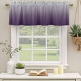 2 Pack Valances for Windows, Grey Purple, Window Valances for Living ...