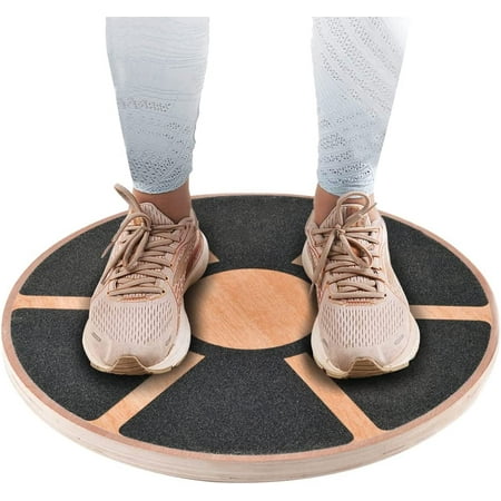 Wooden Balance Board,15.5/16.7in” – 360° Rotation, Wooden Wobble Boards ...