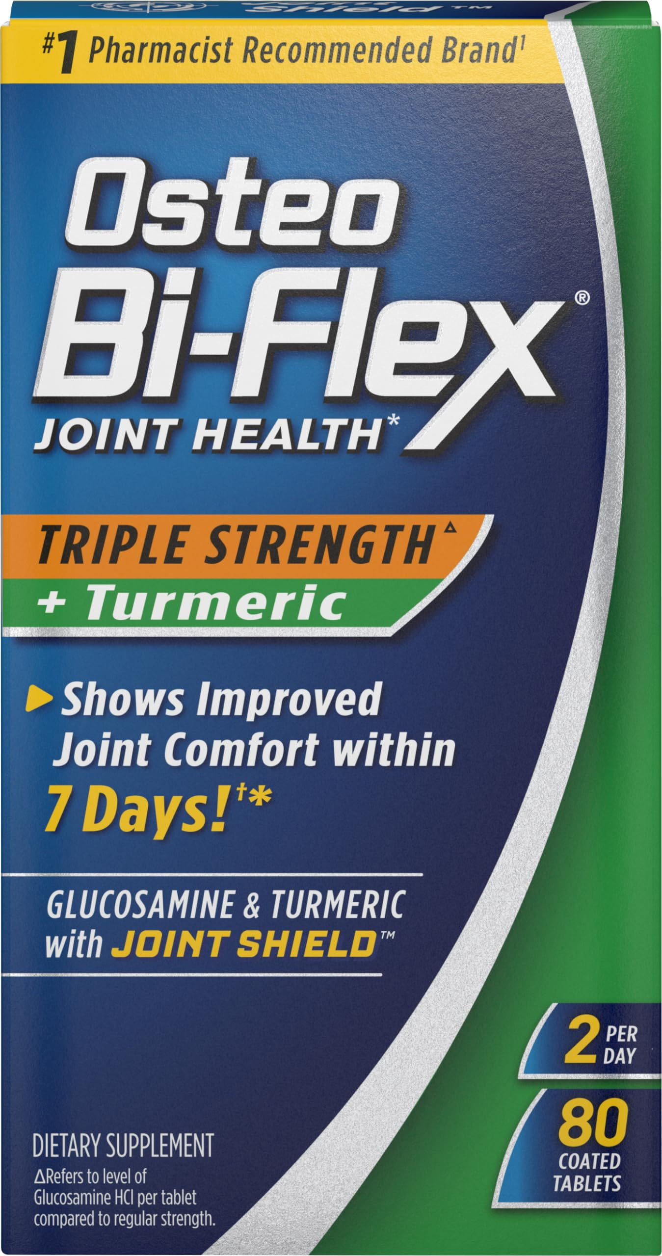 Suplemento Osteo Bi-Flex de triple concentración de glucosamina, 80 tabletas | Bodega Aurrera en ...