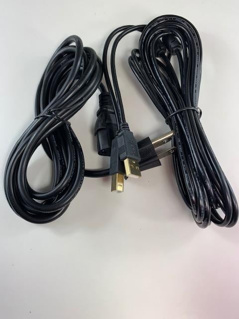 [UL Listed] OMNIHIL 5FT AC Power Cord+15FT USB-B Cable Compatible with ...