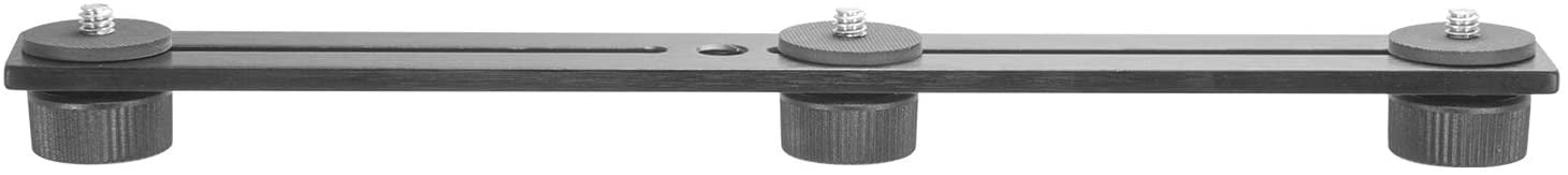 iBOLT 10 inch Tripod Camera Slider Bar with 3 Camera (¼ inch) Screw ...