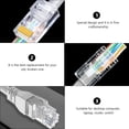 100 PCS Through Hole Network Crystal Eternet Ethernet Rj 45 Cable Plug ...