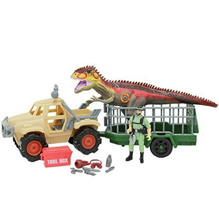 Boley Dinosaur Explorer Play Set - 13 Piece Dinosaur Toys Set with ...