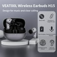 VEATOOL Bluetooth 5.3 Earbuds, Noise Reduction ANC/ENC-28dB, 25H ...