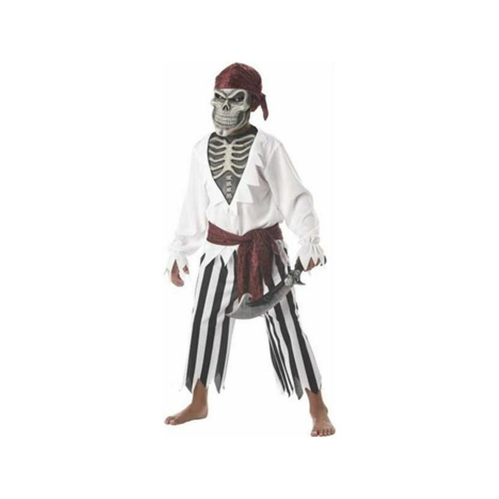 Child's Scary Skeleton Pirate Costume - Walmart.com - Walmart.com