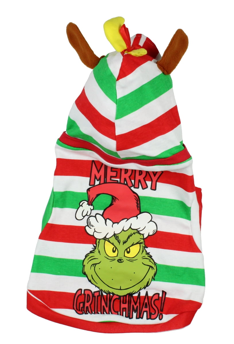 Dr. Seuss Pet Grinch Merry Grinchmas! One Piece Costume Pajama Set (S/M ...