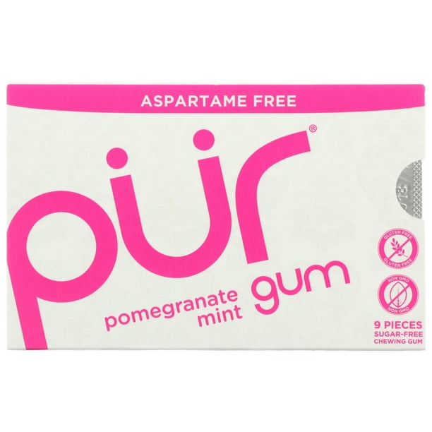 Pur Gum Pomegranate Mint Aspartame Free, 12.6 Grm - Walmart.com ...
