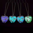 Luminous Love Pendant Necklace - Classic Hollow Design, Women's ...