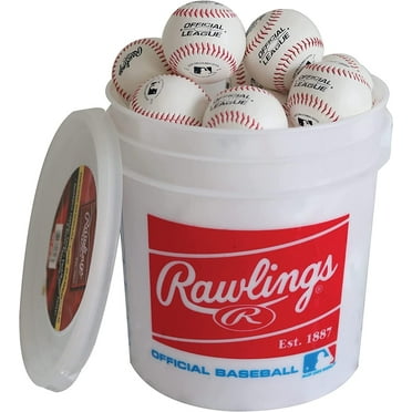 Rawlings ROLB2 12U Official League Youth Practice Baseball Bucket, 12 ...
