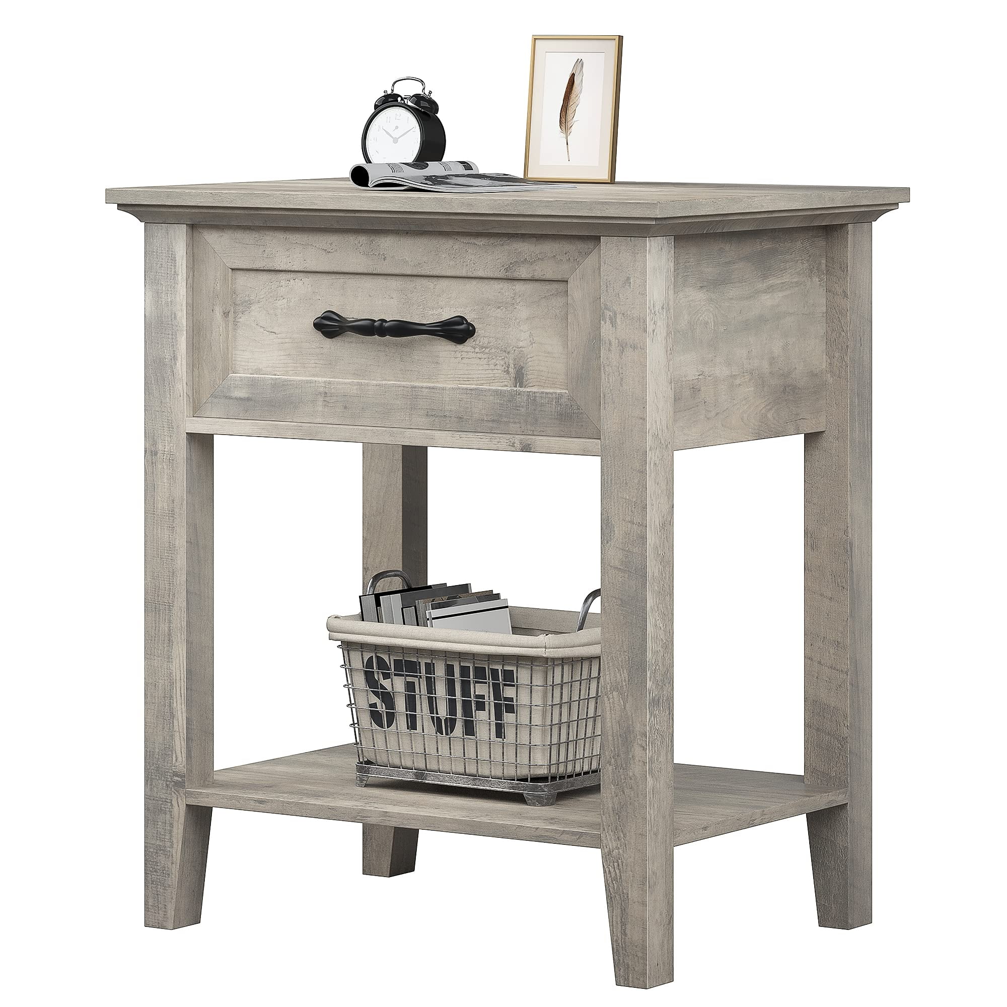 Click here for Ronshin Square Nightstand  Bedside Table End Table... prices