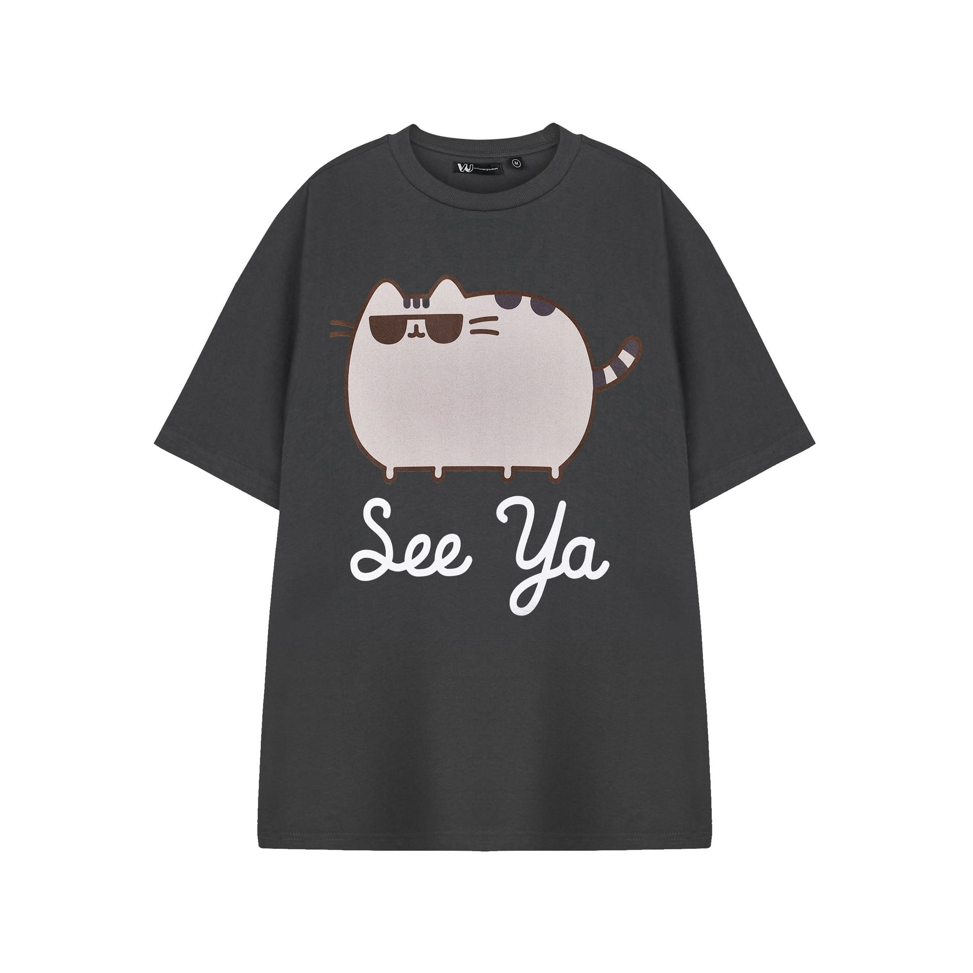 Click here for Pusheen Unisex Grey See Ya Short Sleeved T-Shirt (... prices