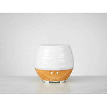 Mainstays Cool Mist Ultrasonic Aroma Oil Diffuser, White - Walmart.com