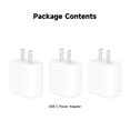 3 Pack 30W USB Type C Wall Charger Adapter Plug Brick for iPhone 16E 16 ...